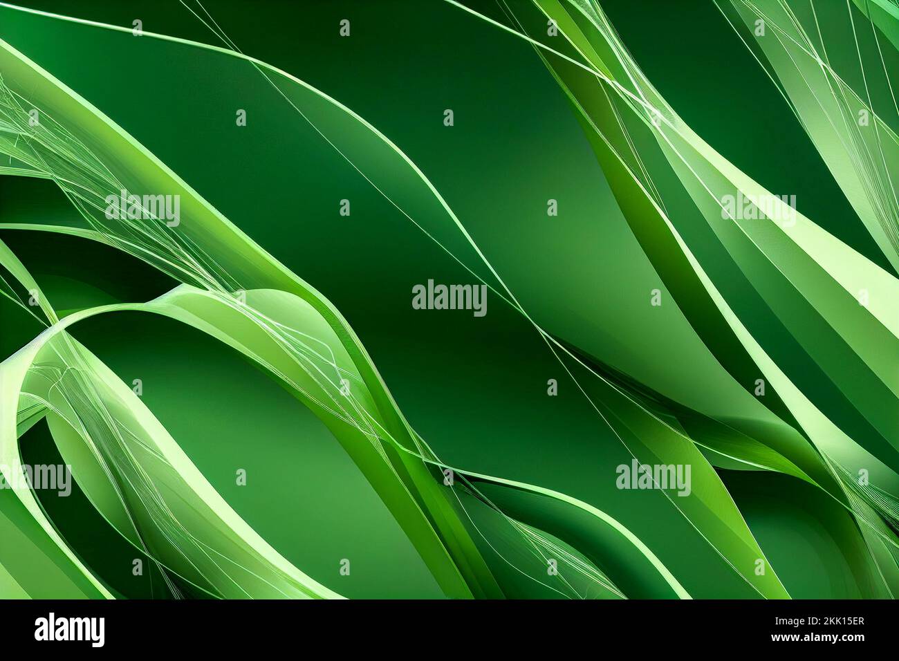 green leaves line background illustration Stock Photo - Alamy