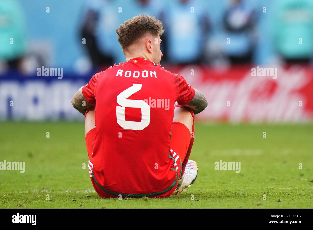 Joe Rodon of Wales during the FIFA World Cup Qatar 2022 match, Group B ...