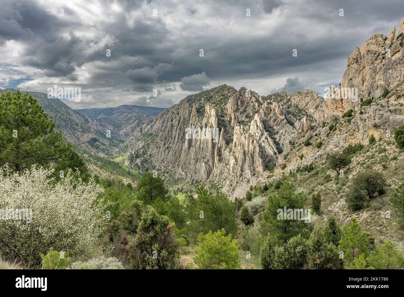 Organos de Montoro natural monument, Teruel province, Spain Stock Photo ...