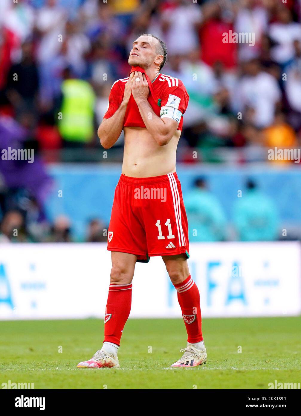 Wales' Gareth Bale appears dejected during the FIFA World Cup Group B ...