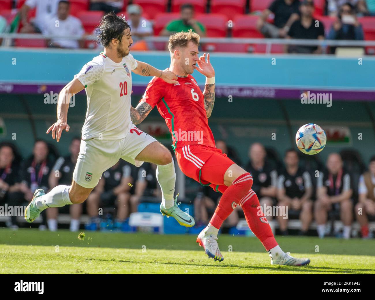 Al Rayyan, Qatar. 25th Nov, 2022. Wales vs Iran Party, match ...
