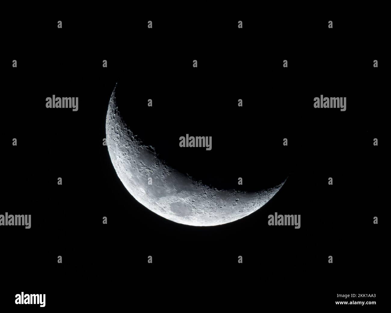 Crescent Moon Over Santiago of Chile. Beautiful Stock Photo - Alamy