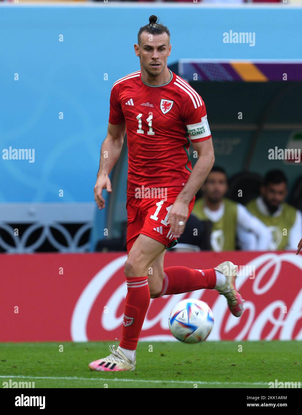 Wales' Gareth Bale during the FIFA World Cup Group B match at the Ahmad ...