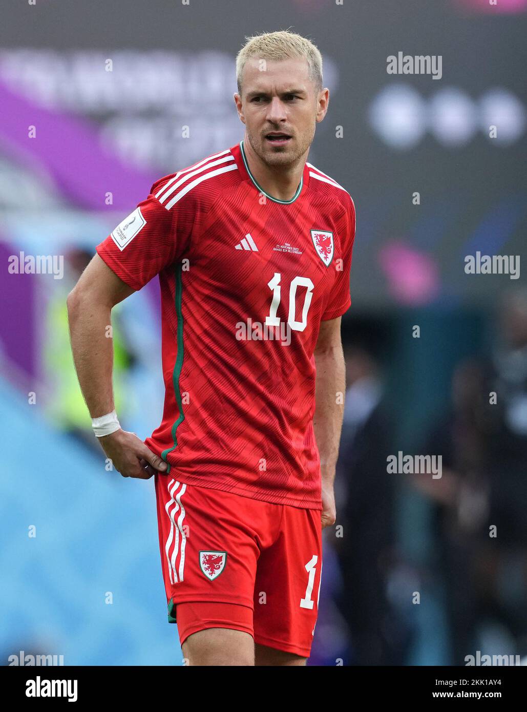 Wales' Aaron Ramsey during the FIFA World Cup Group B match at the ...