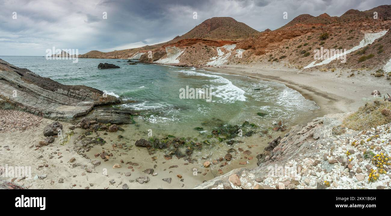 Cala Raja beach, Cabo de Gata natural park, Andalusia, Spain Stock ...