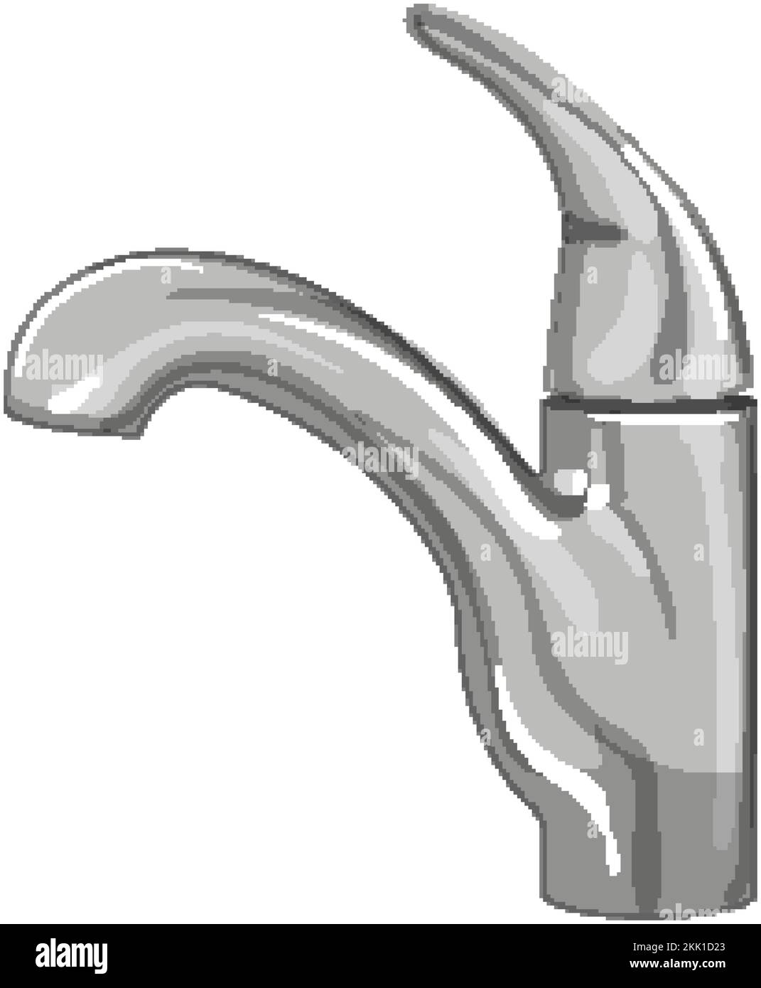 kitchen faucet water cartoon vector illustration Stock Vector Image ...