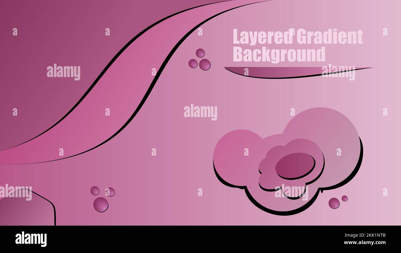 Gradient background with layered design elements Stock Vector Image ...
