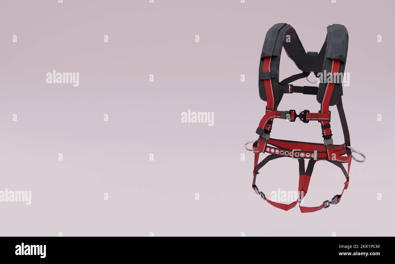 A 3d illustration of a safety harness with light background Stock Photo ...