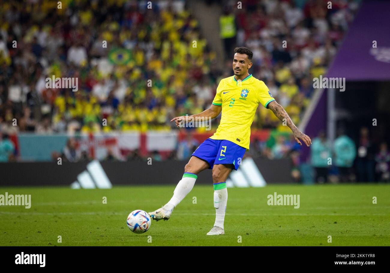 Doha, Qatar. 24th Nov, 2022. Danilo (Brasilien) Brazil - Serbia World ...