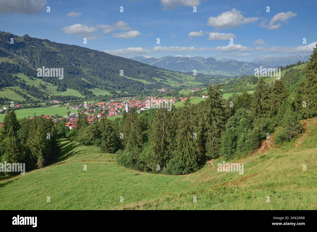 popular Health Resort of Bad Hindelang in Allgaeu,Bavaria,Germany Stock ...