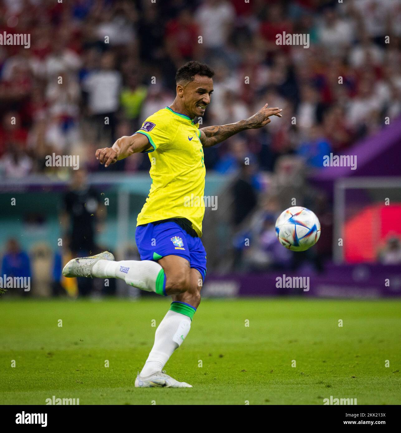 Doha, Qatar. 24th Nov, 2022. Danilo (Brasilien) Brazil - Serbia World ...