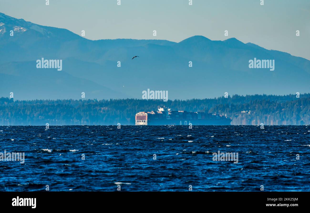 A scenic view of the Puget Sound from Seahurst Park in Burien ...