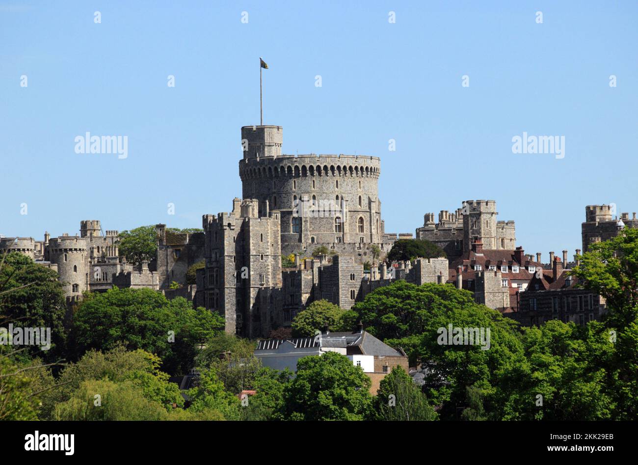 Windsor Castle in Berkshire originally built by William the Conqueror ...