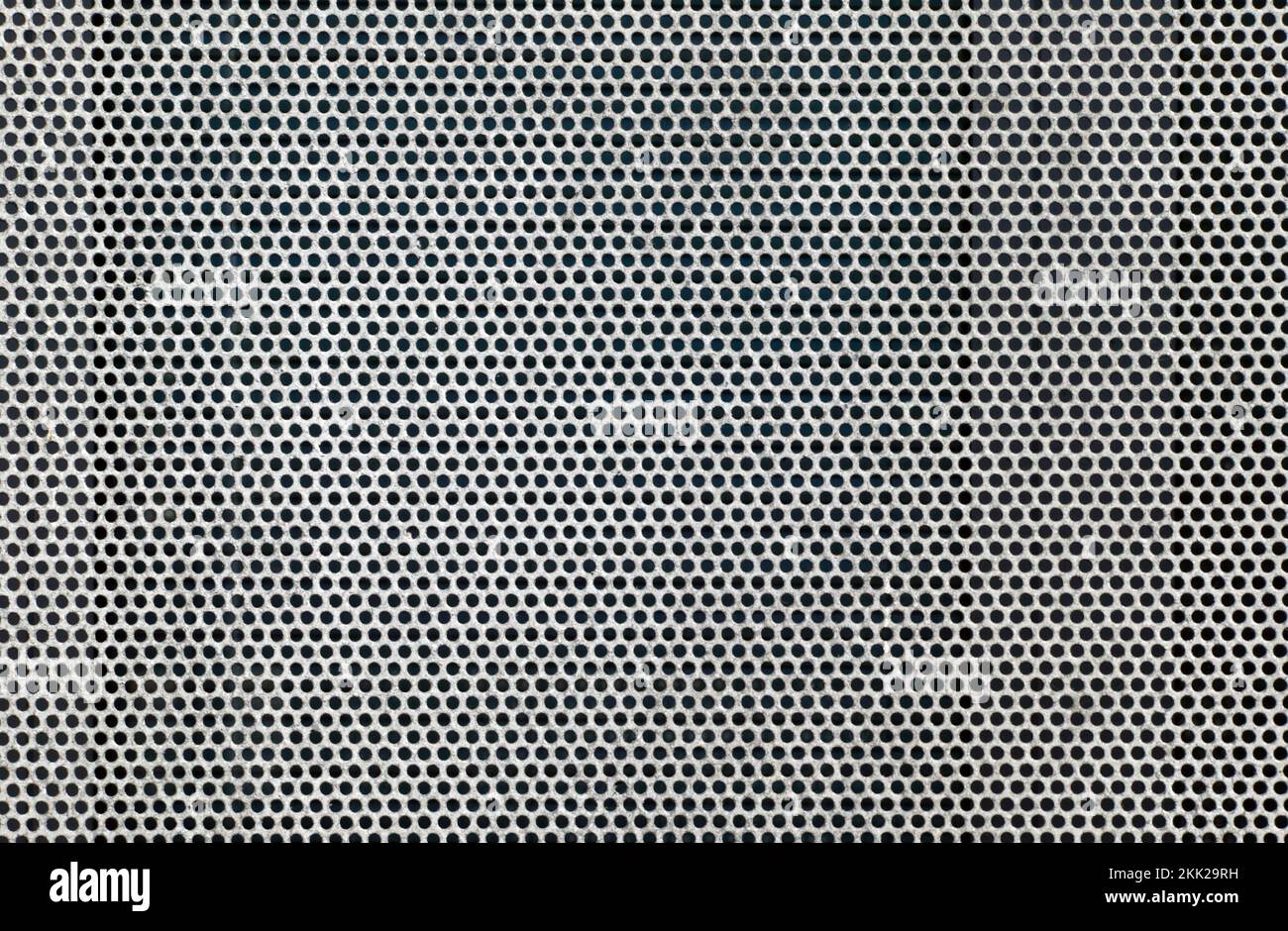Modern close-up of a honeycombed stainless steel grille texture ...