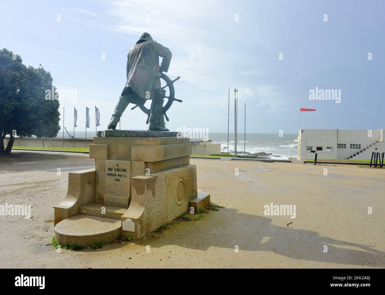Porto, Portugal 10-21-2022 fisherman sculpture at the Homem do Leme ...