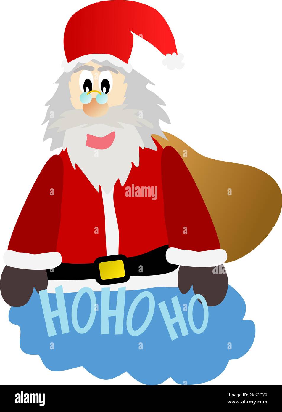 Image of Santa Claus with gifts Stock Photo - Alamy