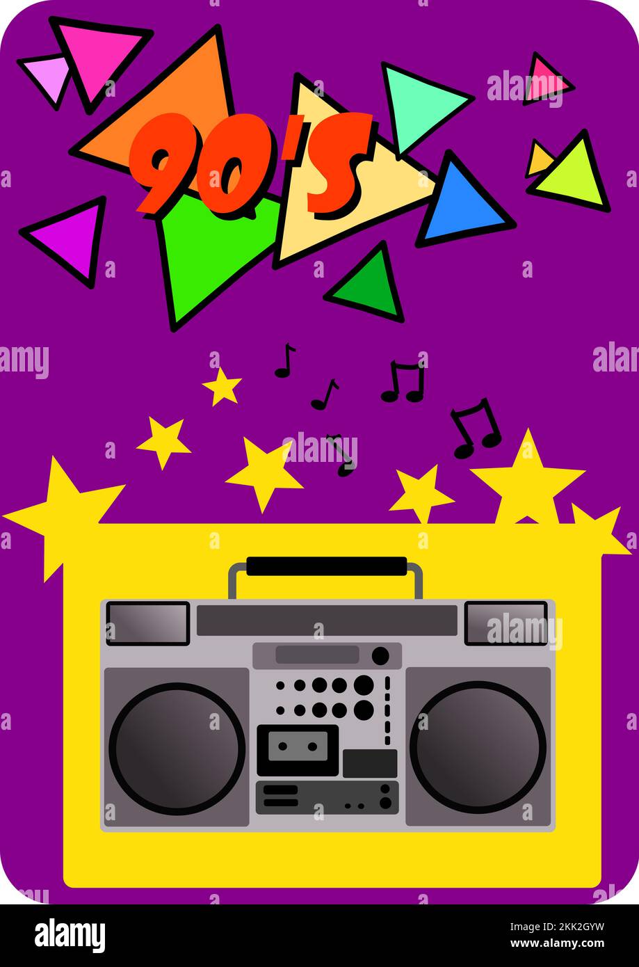 90 s stereo plays Stock Photo - Alamy
