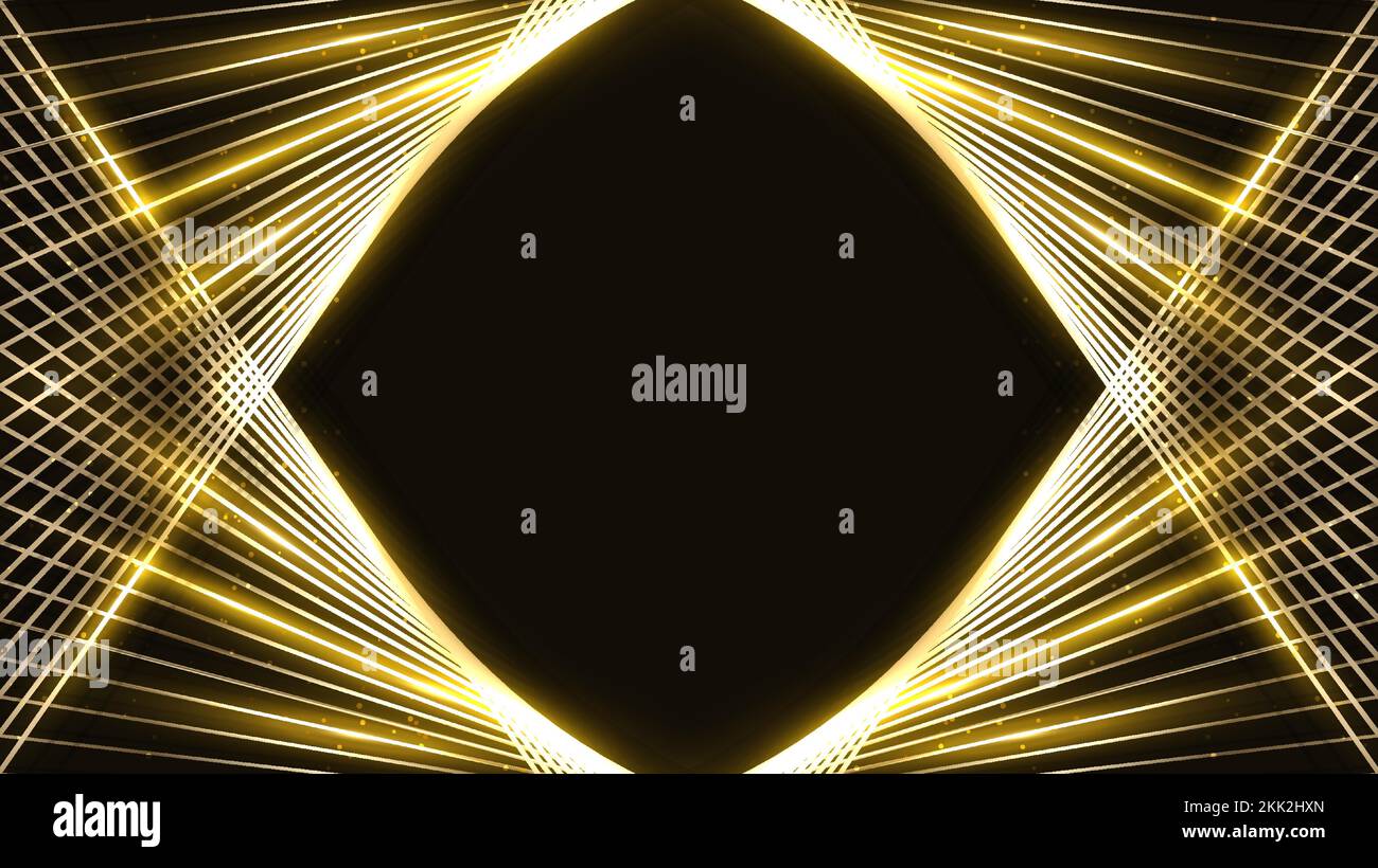 Abstract template golden wing lines pattern decoration with gold ...