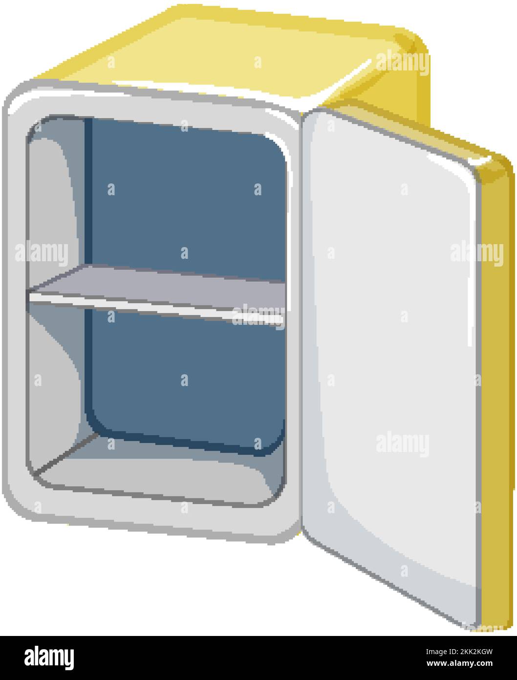empty fridge refrigerator cartoon vector illustration Stock Vector ... empty fridge refrigerator cartoon vector illustration Stock Vector ...