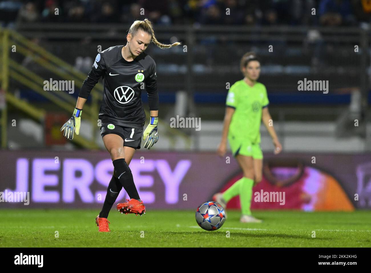 Latina, Italy. 23rd Nov, 2022. Merle Frohms of VfL Wolfsburg during the third day of the group ...
