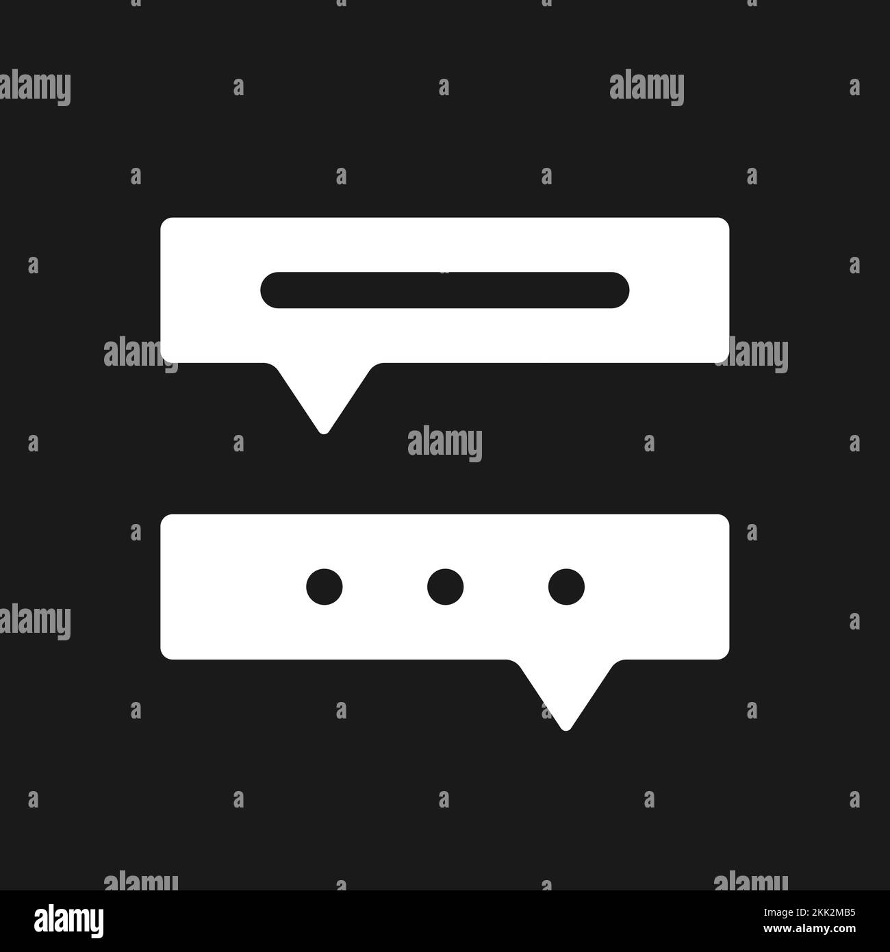 Chatbot dark Stock Vector Images - Alamy