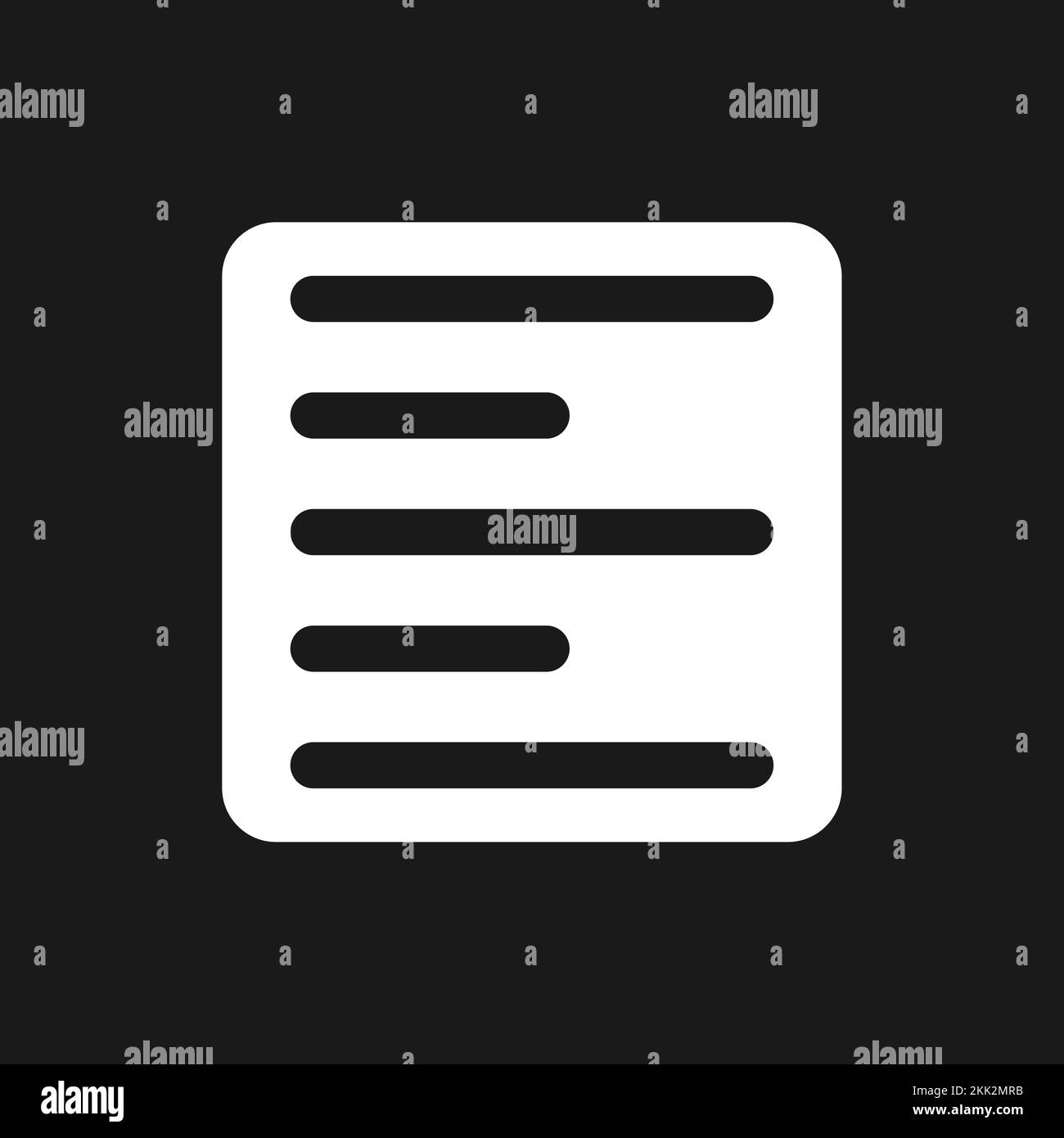 Text dark mode glyph ui icon Stock Vector Image & Art - Alamy