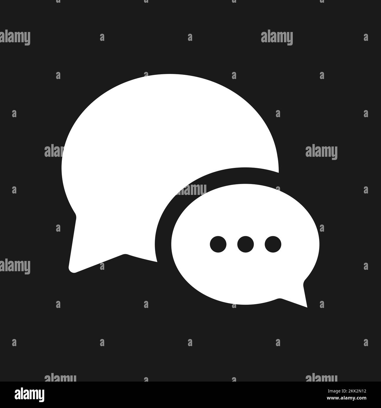 Communication dark mode glyph ui icon Stock Vector Image & Art - Alamy