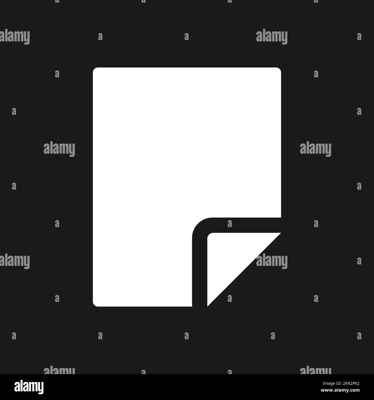 Document dark mode glyph ui icon Stock Vector Image & Art - Alamy