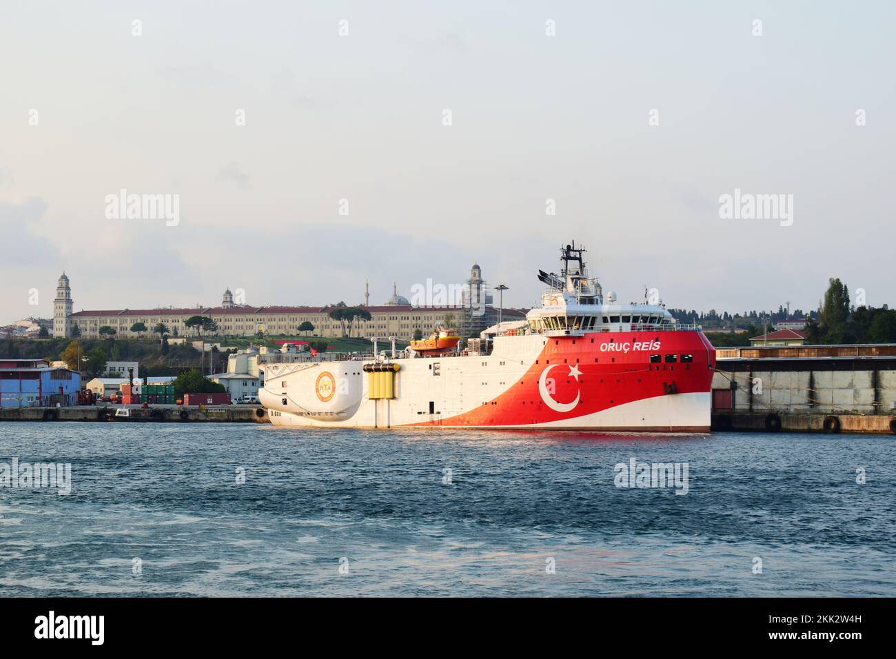 ISTANBUL, TURKEY - AUGUST 22, 2019: Oruç Reis, a Turkish seismic ...