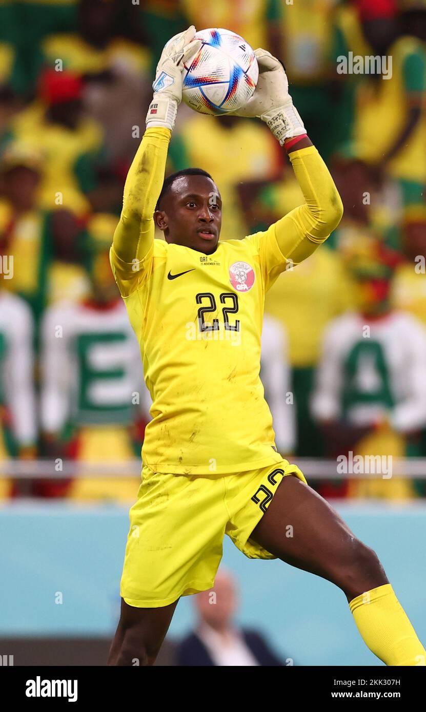 Doha, Qatar, 25th November 2022. Meshaal Barsham of Qatar collects the ...