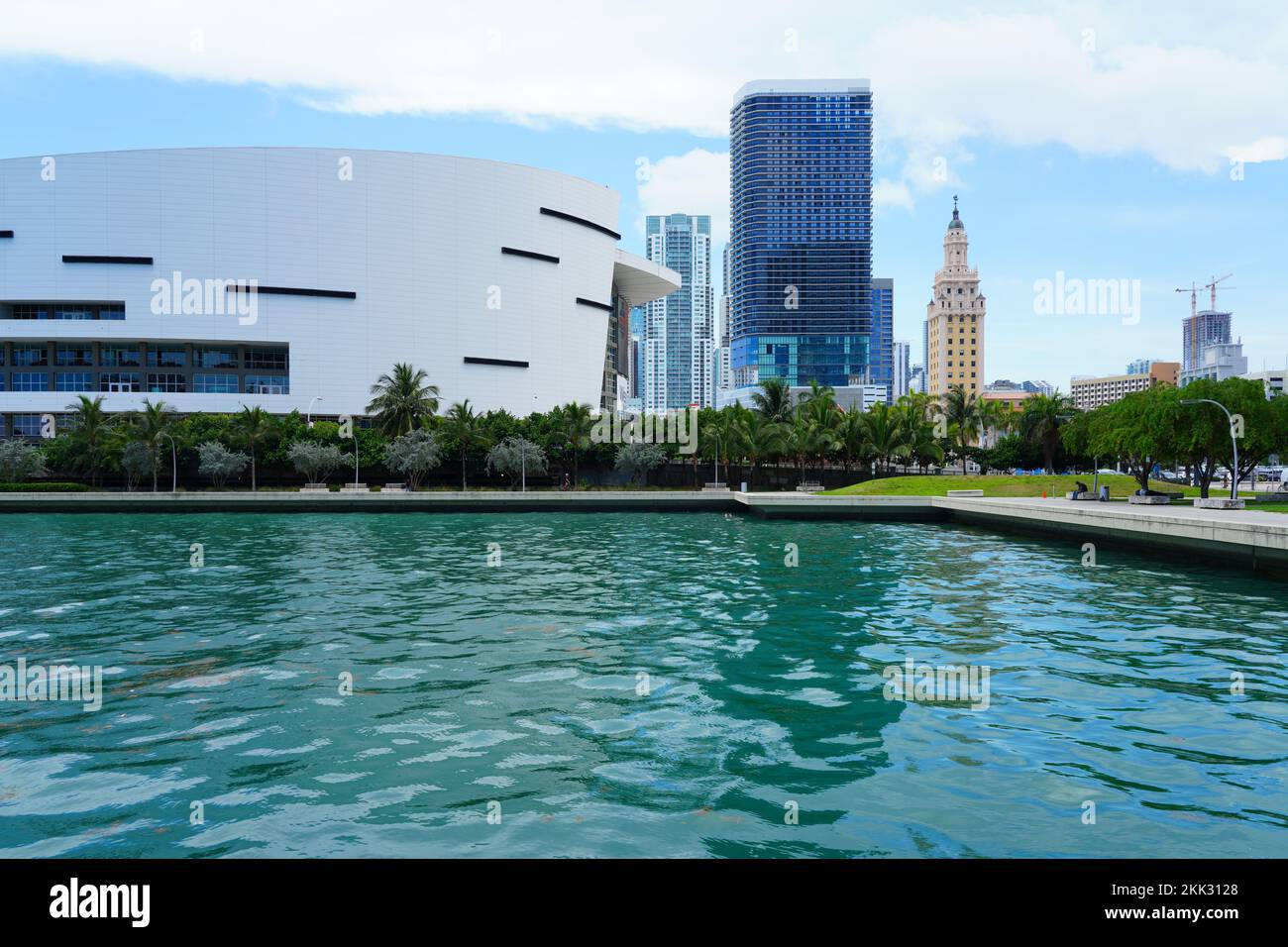 MIAMI, FL -18 MAY 2022- View of the FTX Arena, formerly American ...