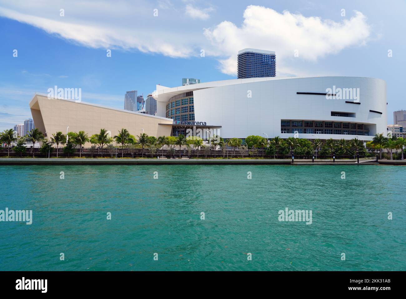 MIAMI, FL -18 MAY 2022- View of the FTX Arena, formerly American ...