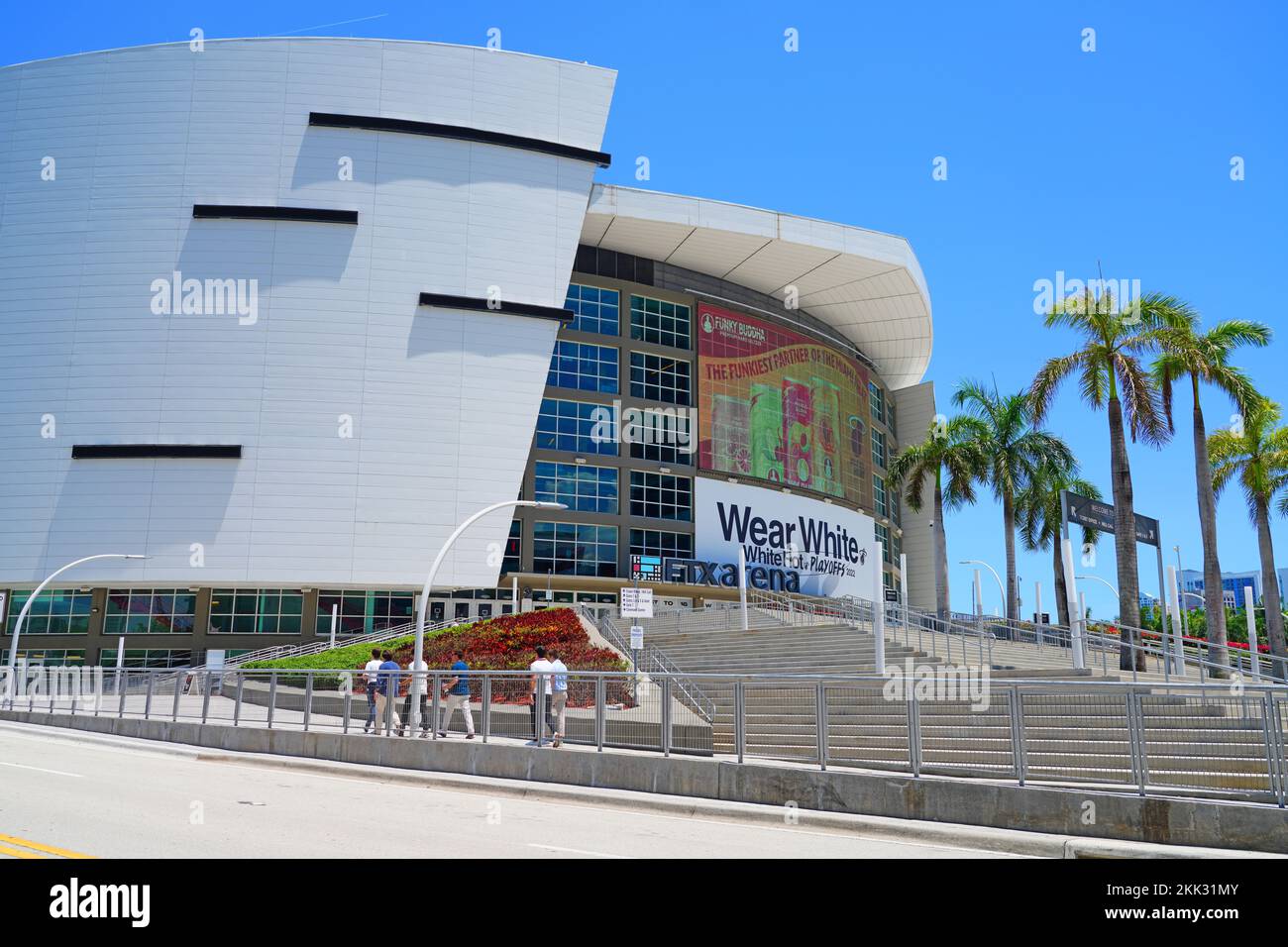 MIAMI, FL -18 MAY 2022- View of the FTX Arena, formerly American ...