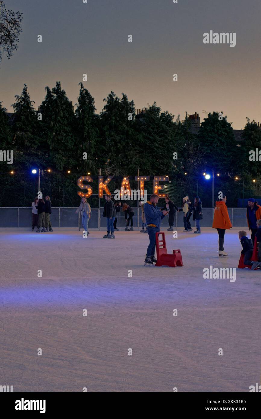 ice skating in Bath Stock Photo - Alamy