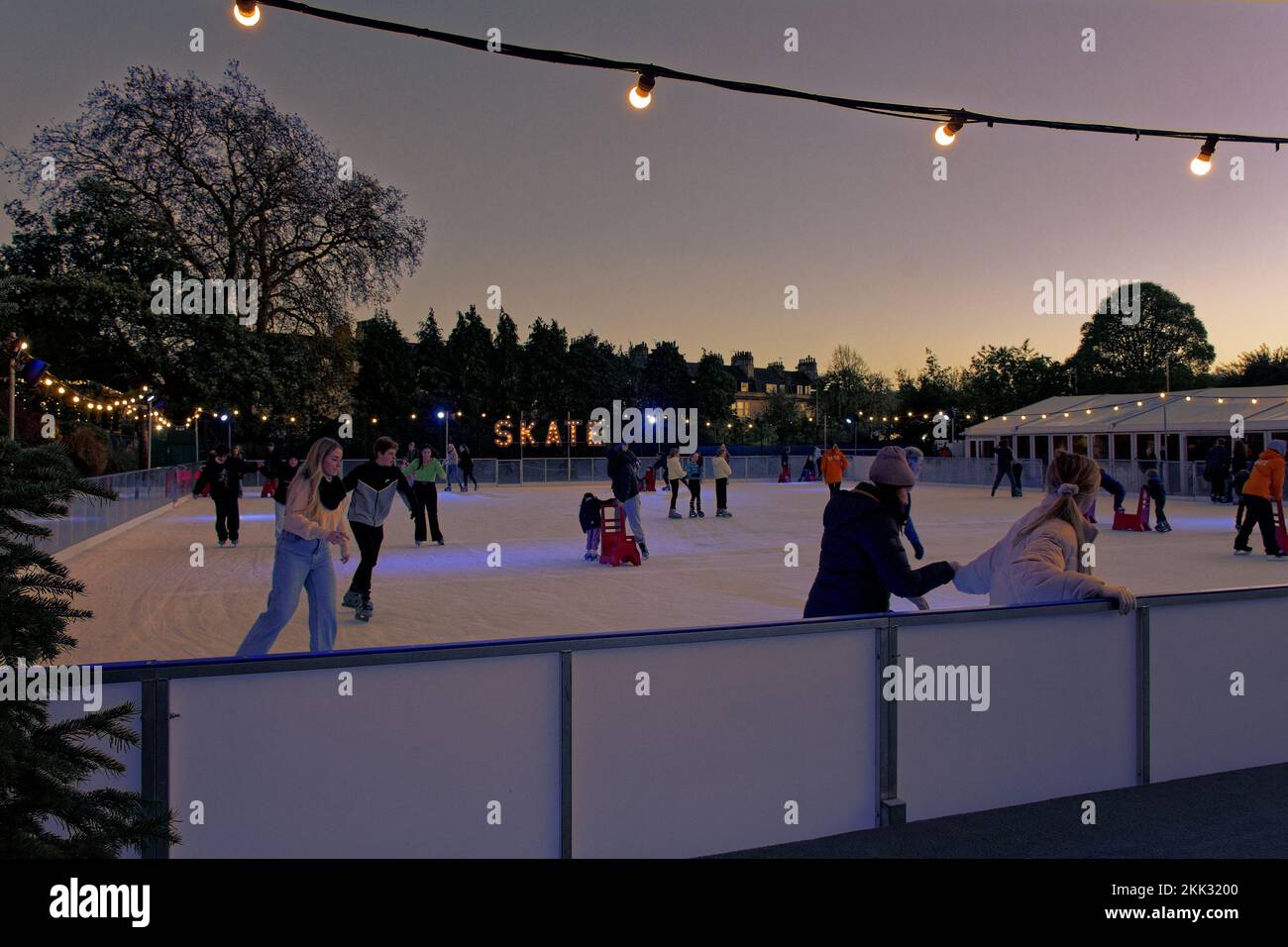 ice skating in Bath Stock Photo - Alamy