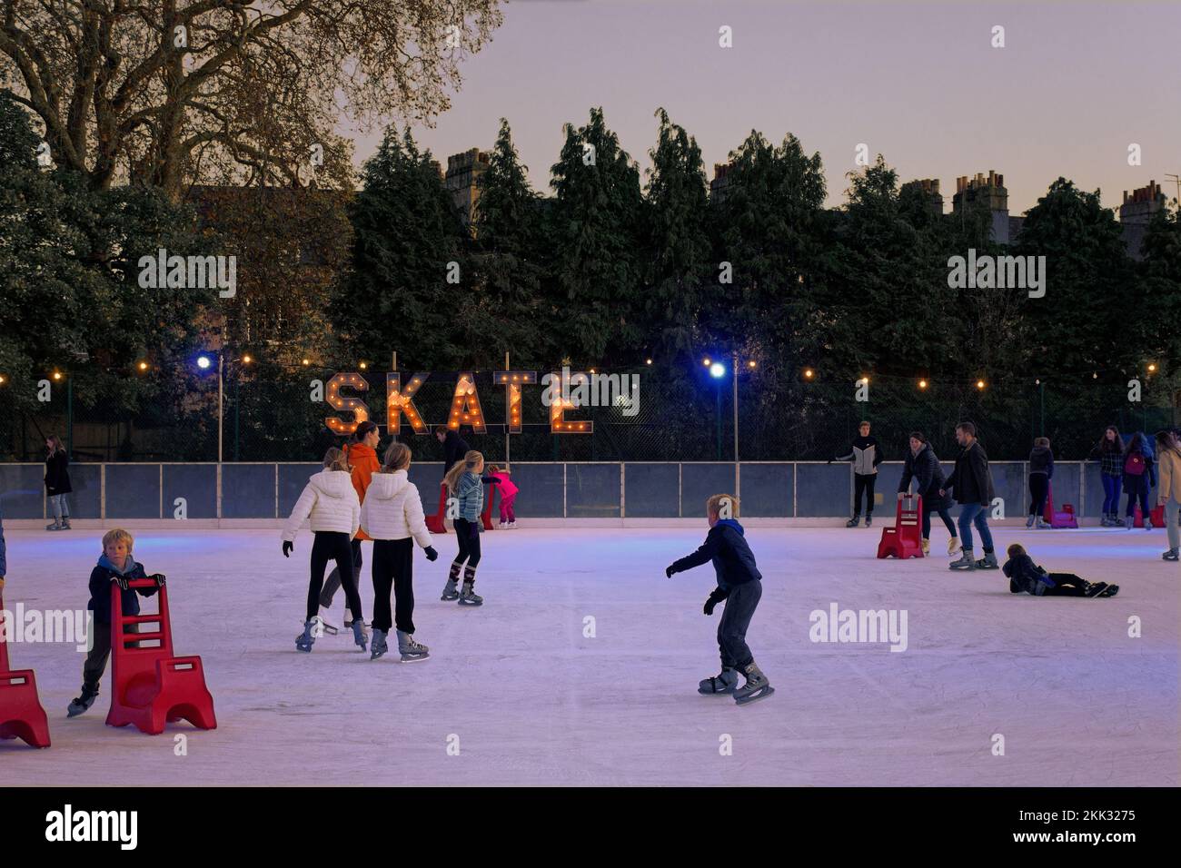 ice skating in Bath Stock Photo - Alamy