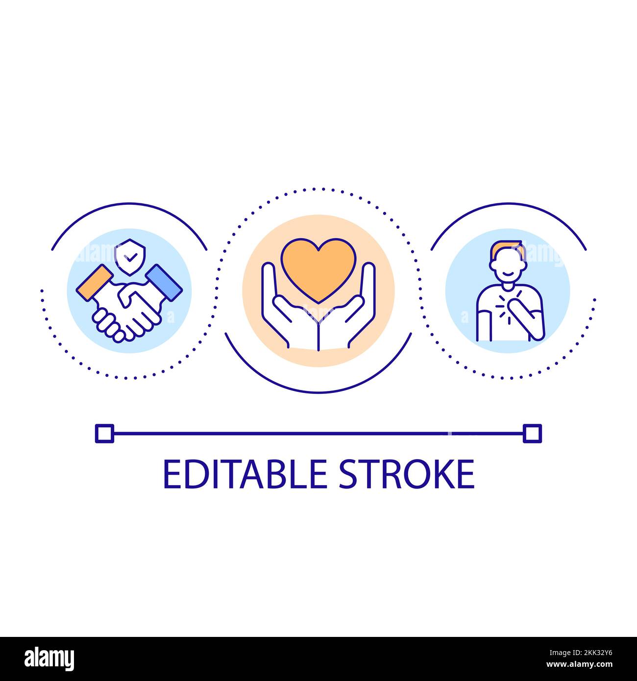 Display of trust loop concept icon Stock Vector Image & Art - Alamy