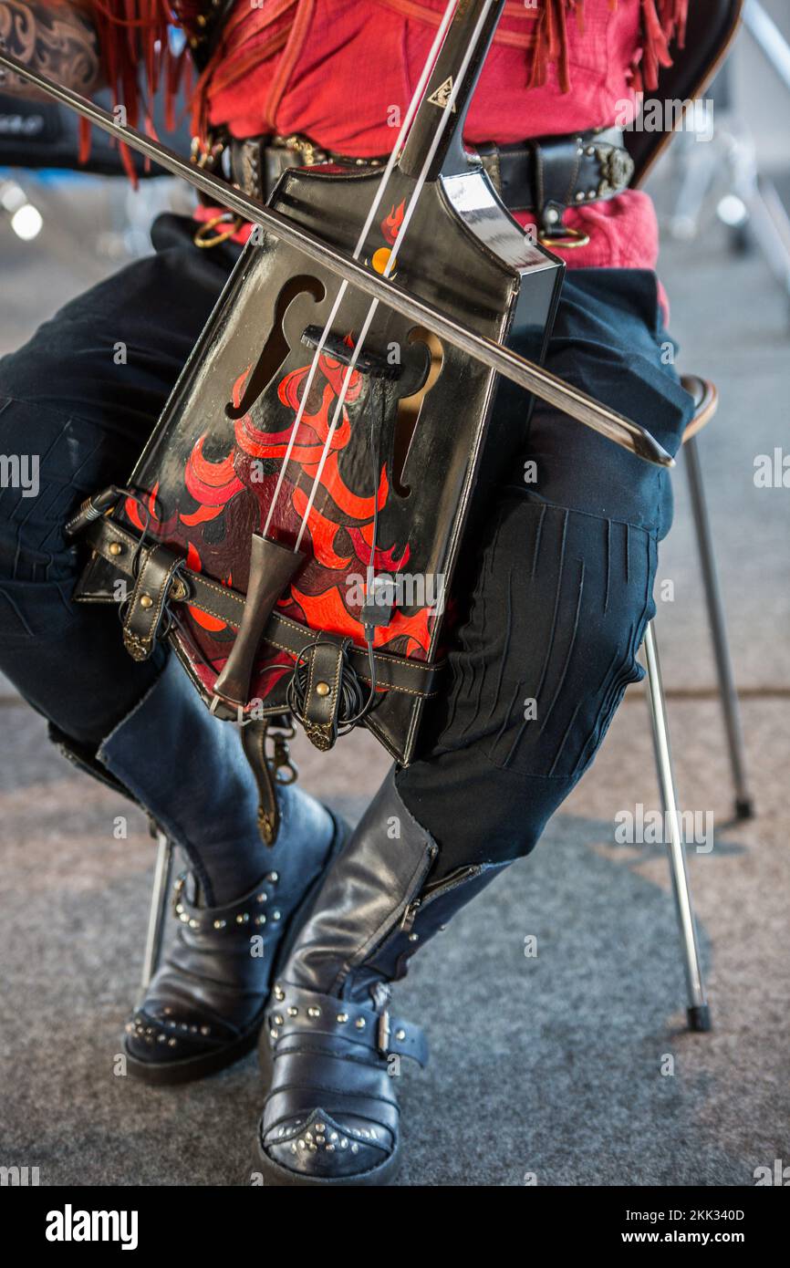 Paris, France. 25th Nov, 2022. Mongolian heavy metal band The HU named ...