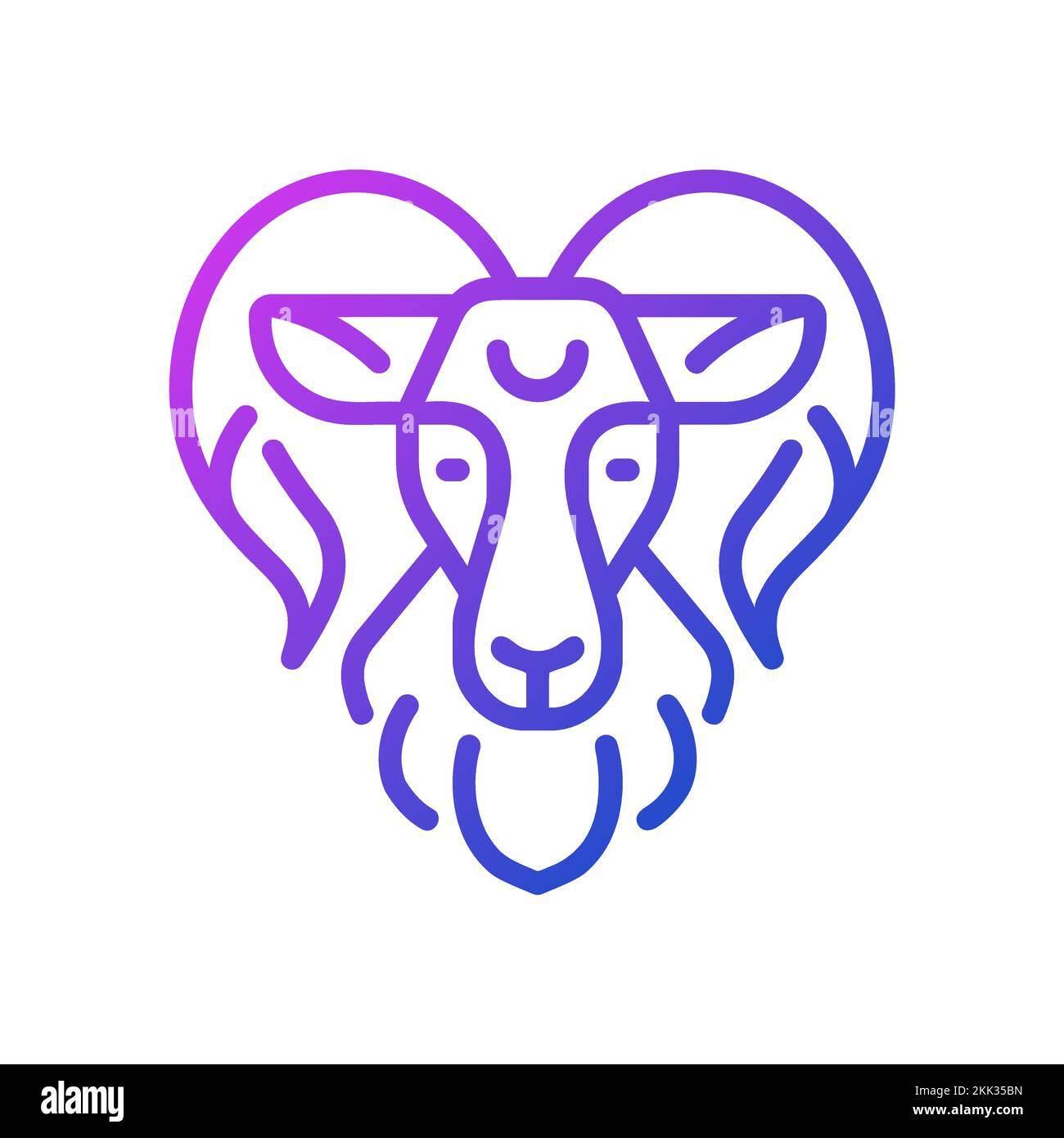 Ram icon linear isolated Cut Out Stock Images & Pictures - Alamy