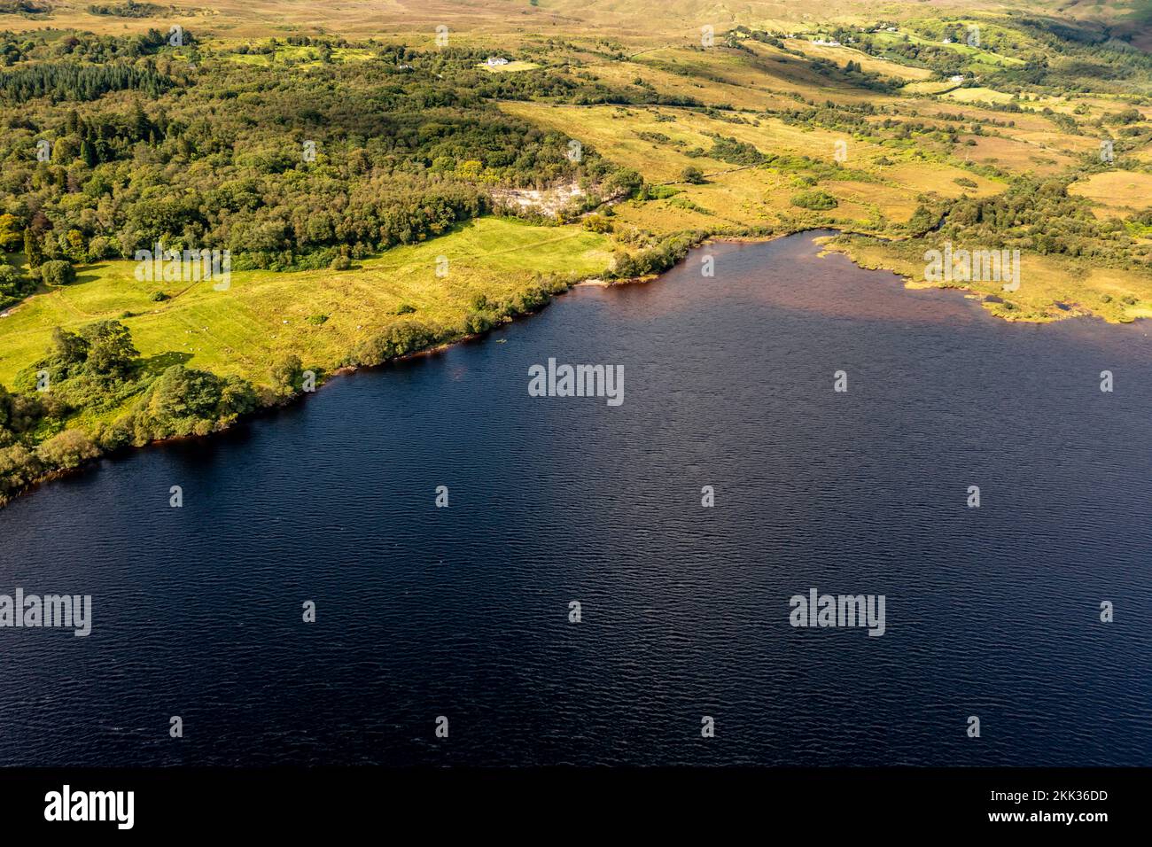 Aerial view of The Lake Eske in Donegal, Ireland Stock Photo - Alamy