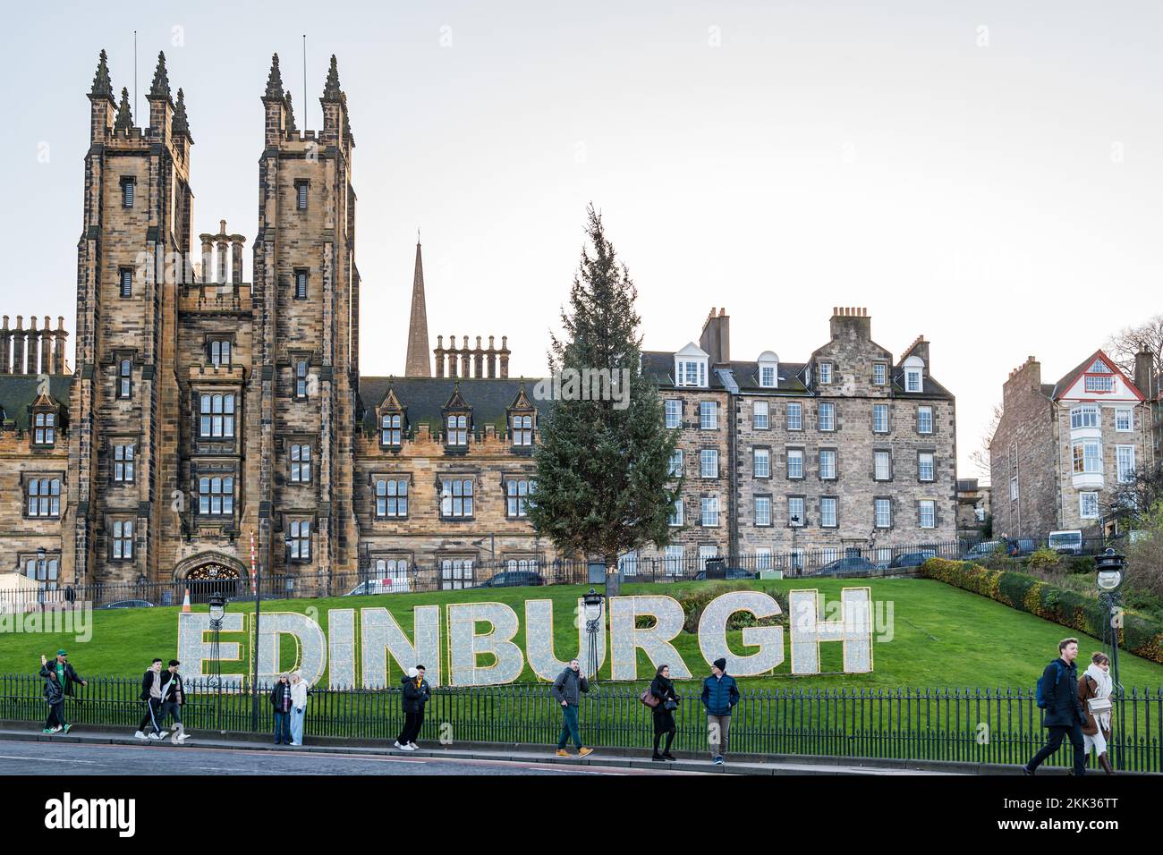 Edinburgh, Scotland, UK, 25th November 2022. Christmas: the city's name ...