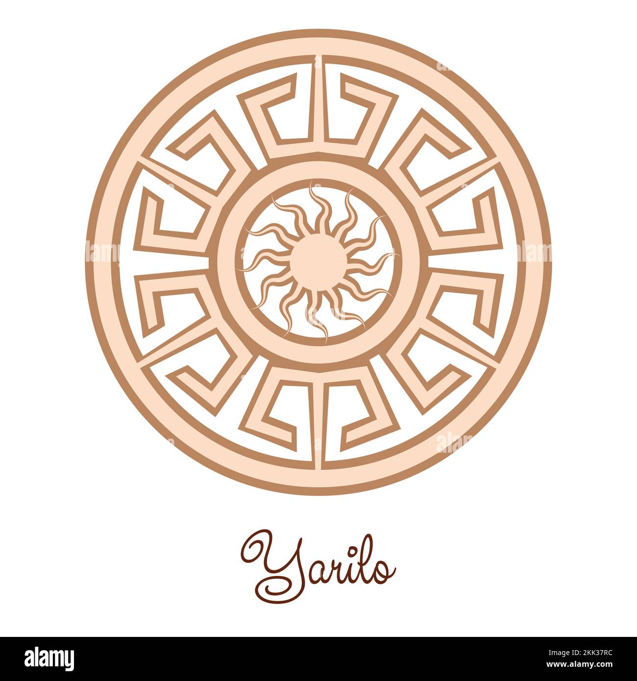 Yarylo, an ancient Slavic symbol, decorated with Scandinavian patterns ...