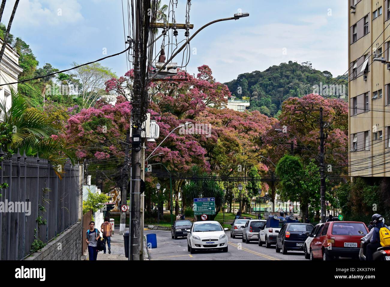 PETROPOLIS, RIO DE JANEIRO, BRAZIL - October 28, 2022: Arrival Street ...