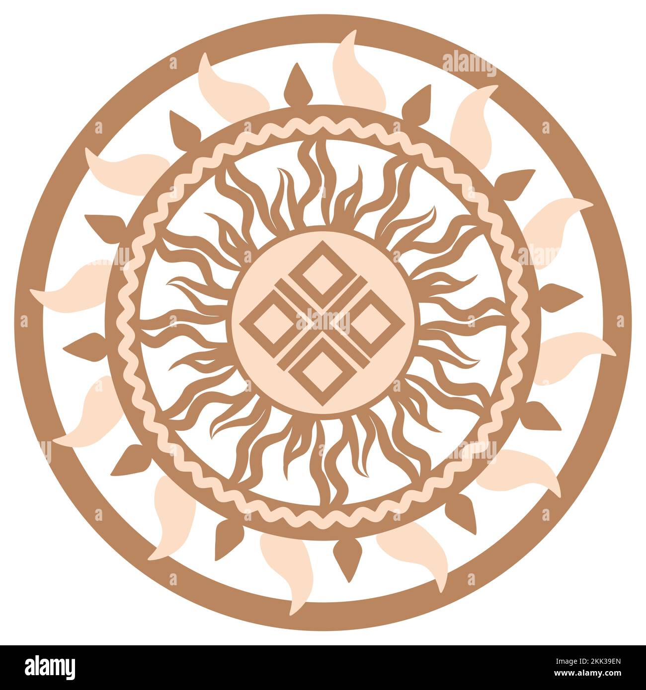 Yarylo Makosh, an ancient Slavic symbol, decorated with Scandinavian ...