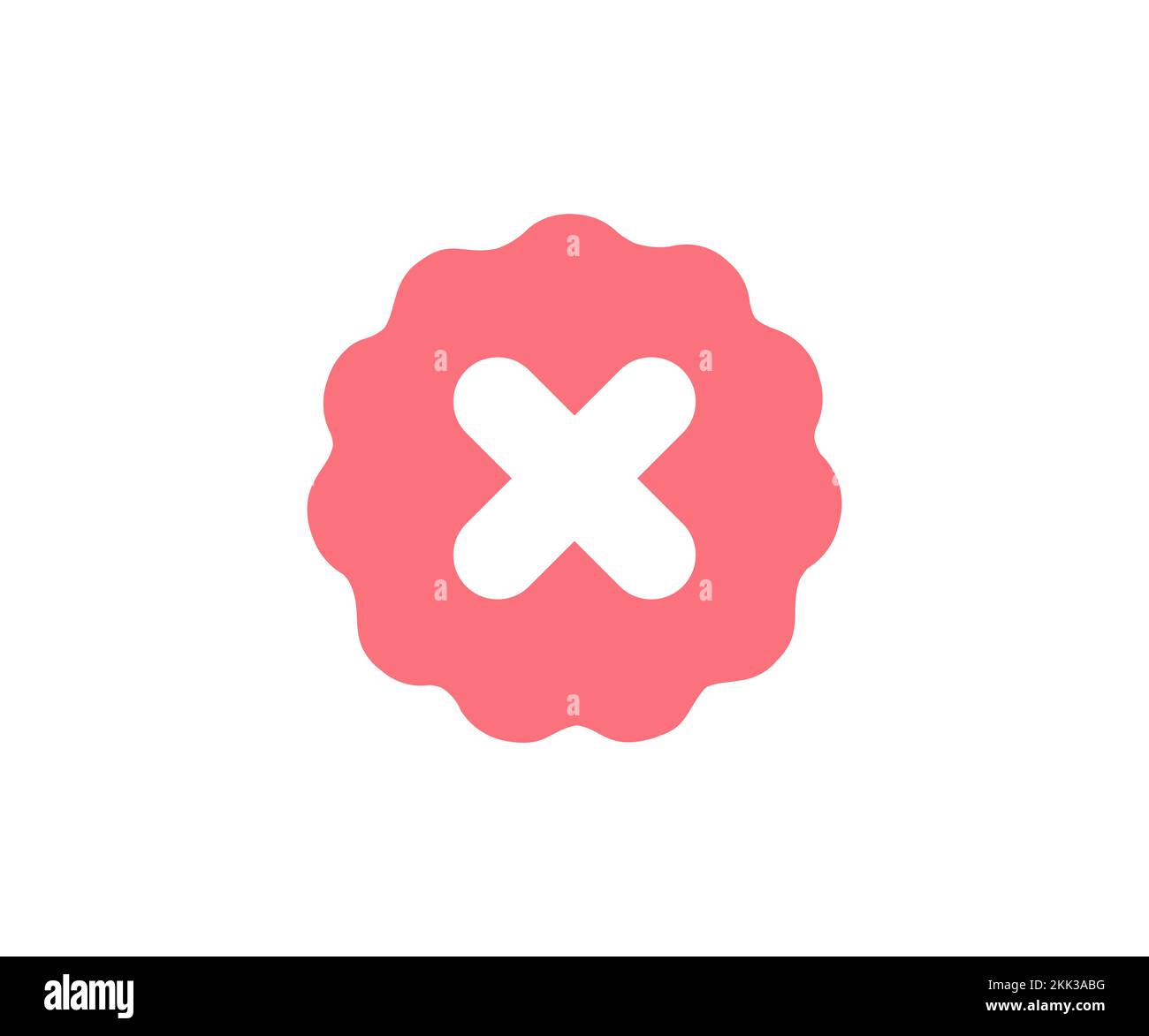 Red cross mark medal, flat and modern checkmark logo design. Isolated ... Red cross mark medal, flat and modern checkmark logo design. Isolated ...