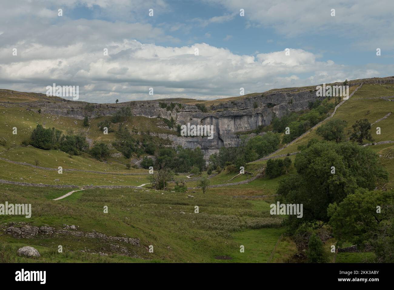 Malham Cove, a fault on the middle Craven Fault, large natural ...