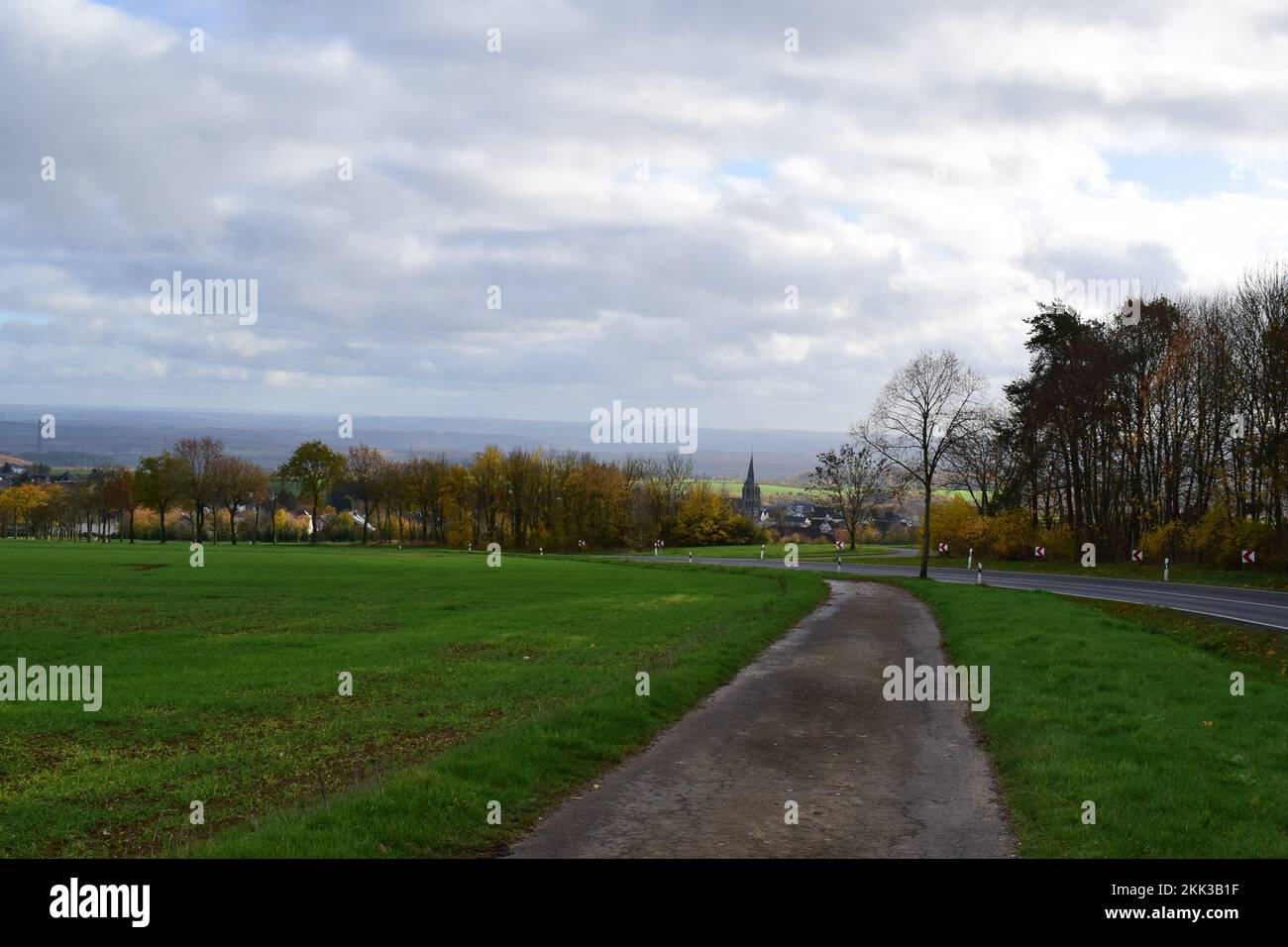 country road in November Stock Photo - Alamy