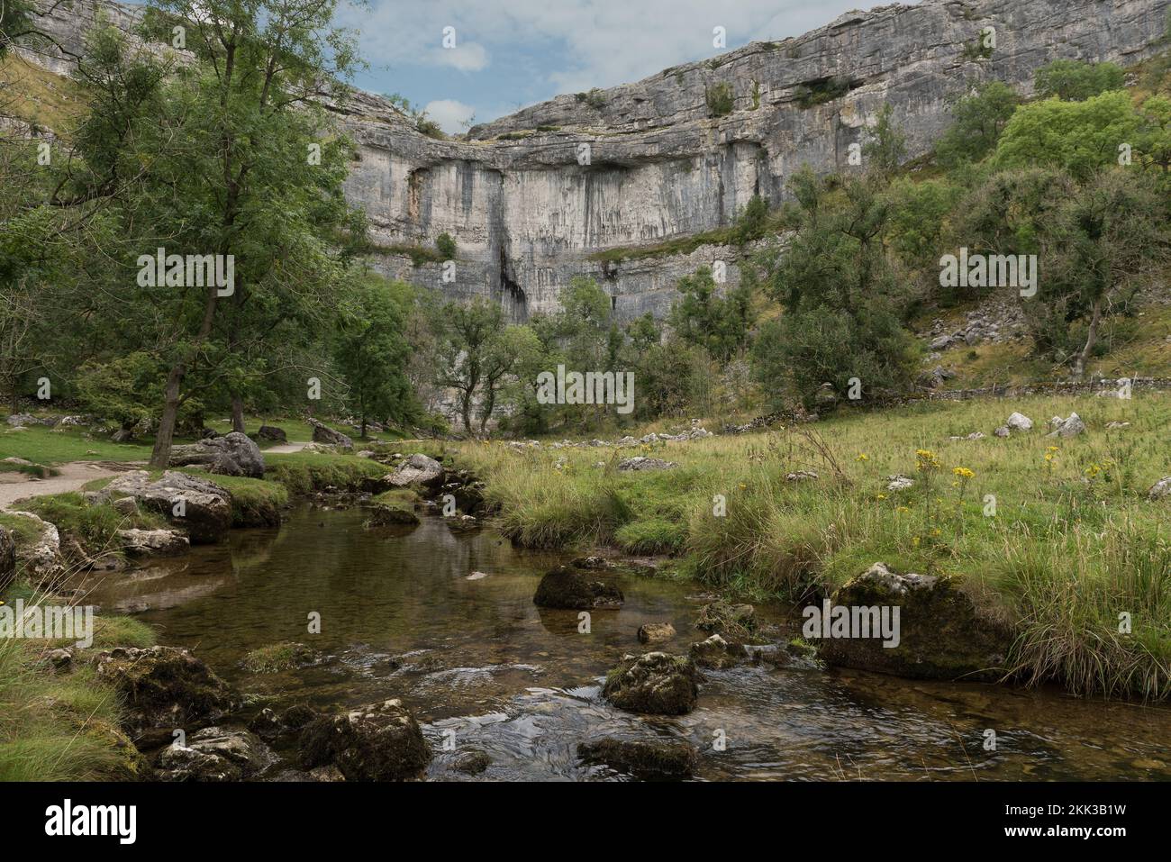 Malham Cove, a fault on the middle Craven Fault, large natural ...