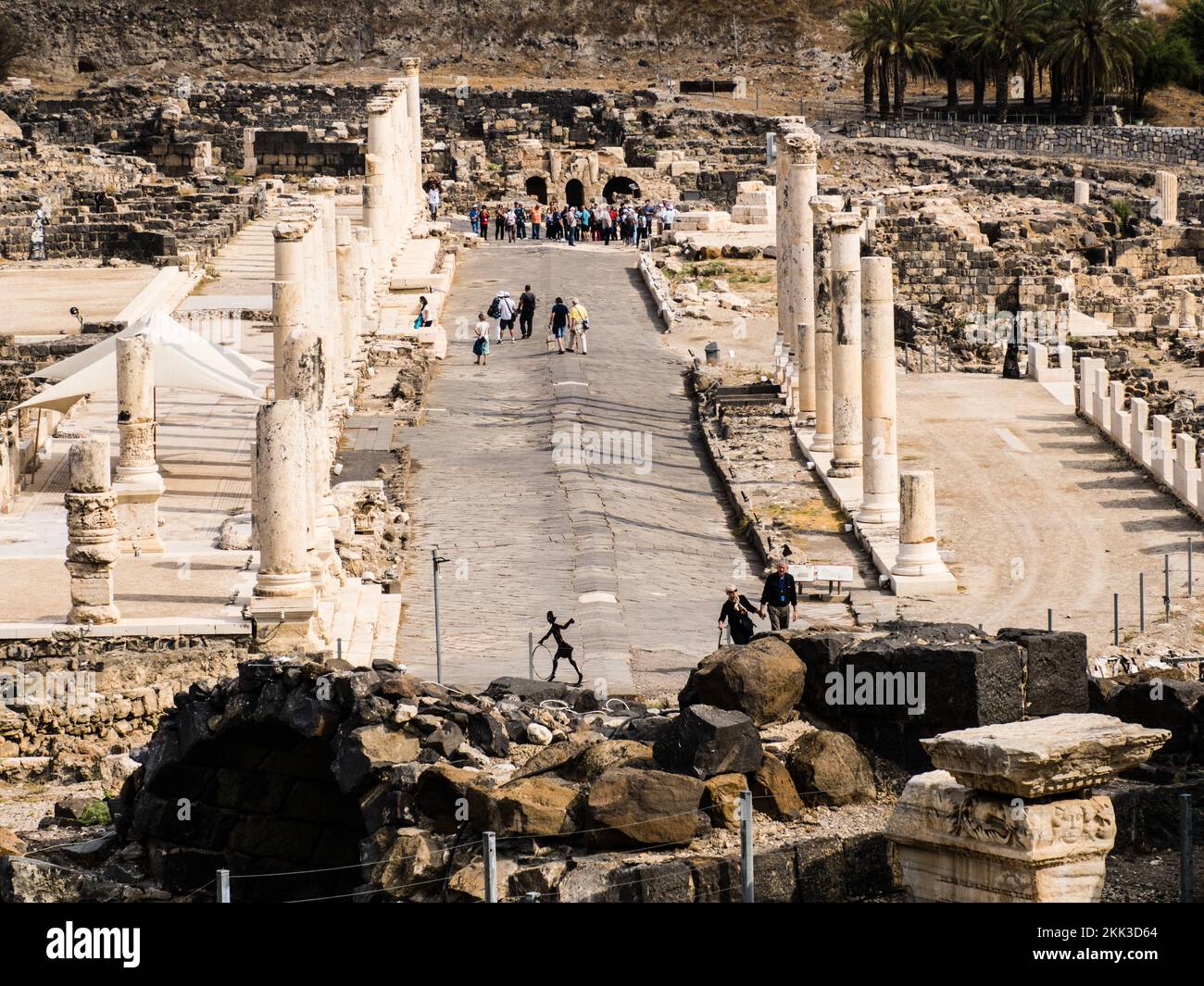 Bet Shean antiquities, Israel Stock Photo - Alamy