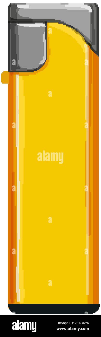 flammable lighter fire cartoon vector illustration Stock Vector Image ...